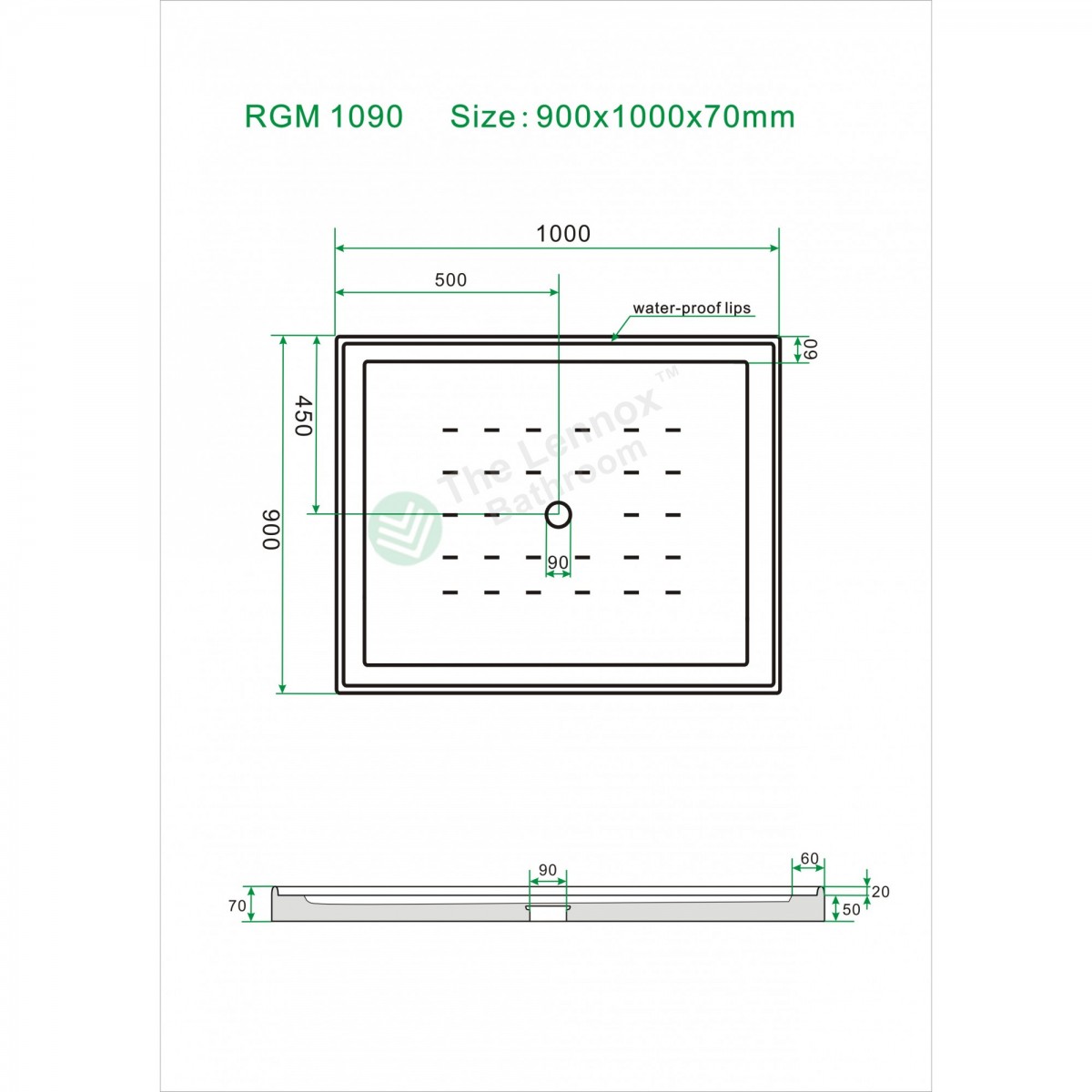 Shower Box - Park Series 3 Sides (1000x900x1900mm）-lennox-bathroom-auckland