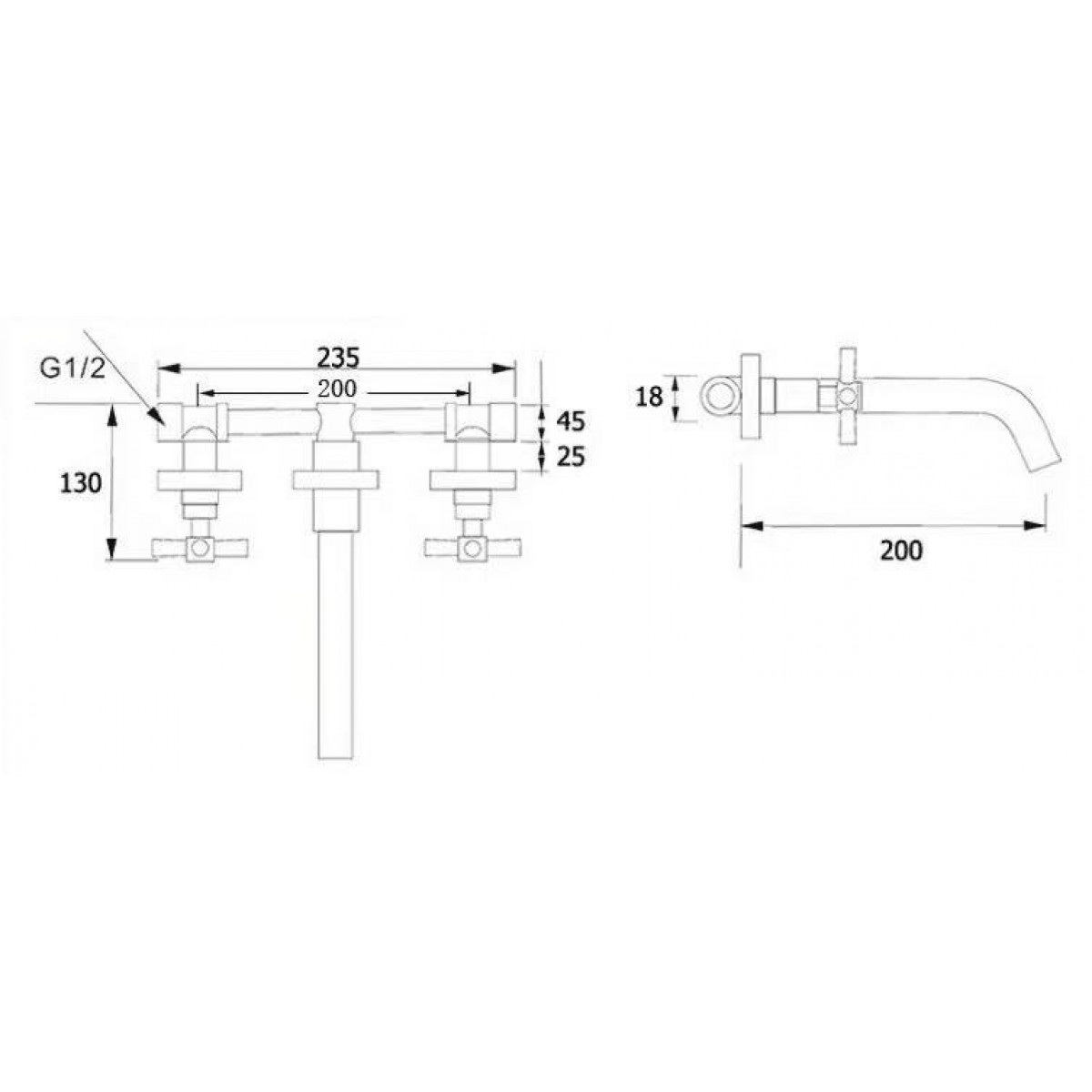 Bath Spout Round SP30