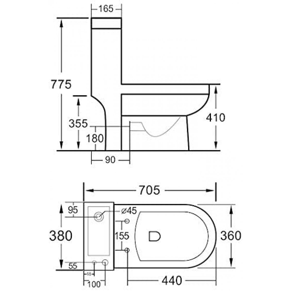 2 In 1 Toilet Basin Combo Combined Toilet And Sink lennoxbathroom auckland