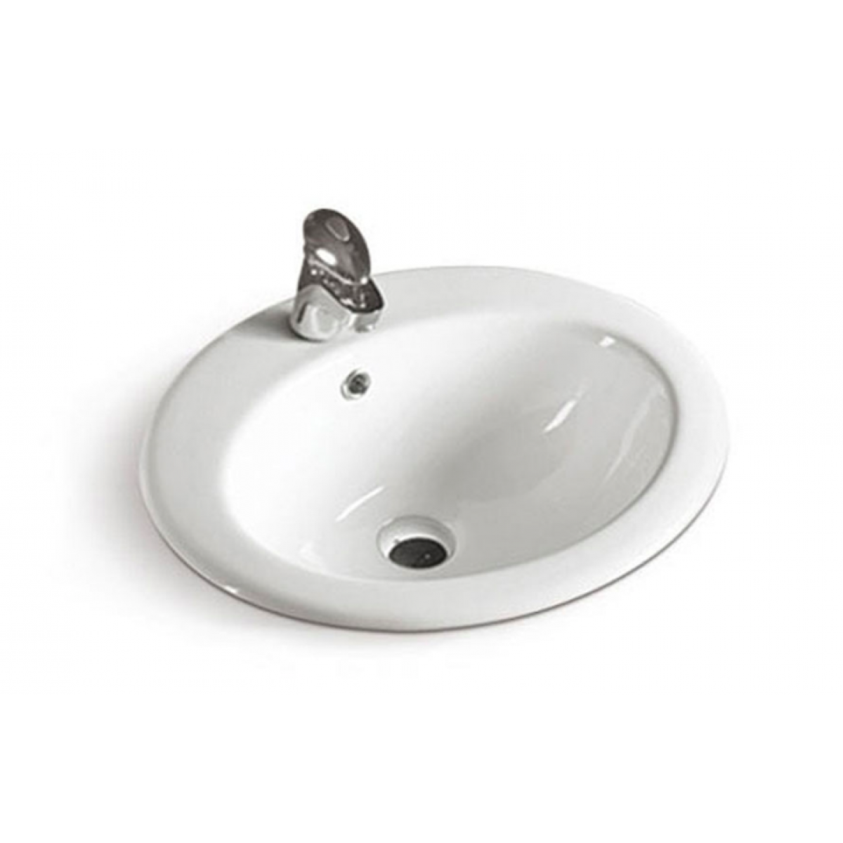 Ceramic Inset Vanity Counter Top Basin Sink 500mm