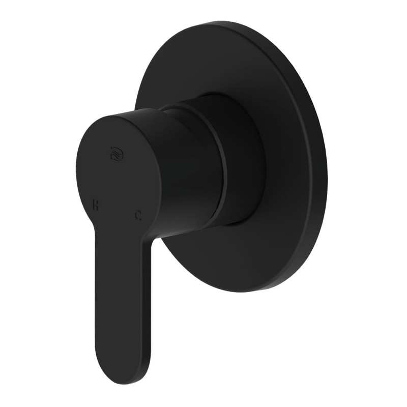 GREENS Astro II FloBOOST Shower Mixer Round Matte Black